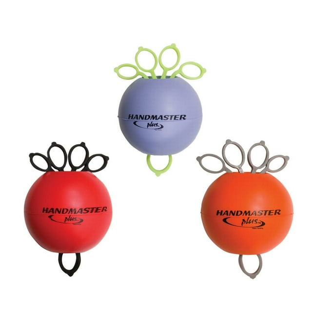 HandMaster HandMaster Plus Hand Exerciser Set of 3, Soft Medium Firm ...