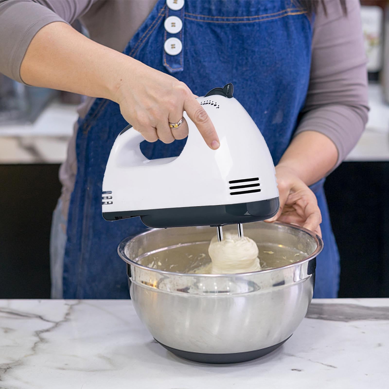 Handmixer Electric Handheld,Speed Portable Kitchen Mixer Electric with ...