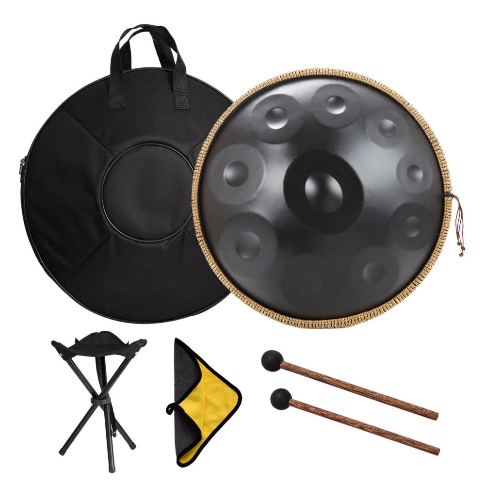 Handpan Drum D Minor 10 Note Steel Drum Instrument Meditation Drum 22 ...