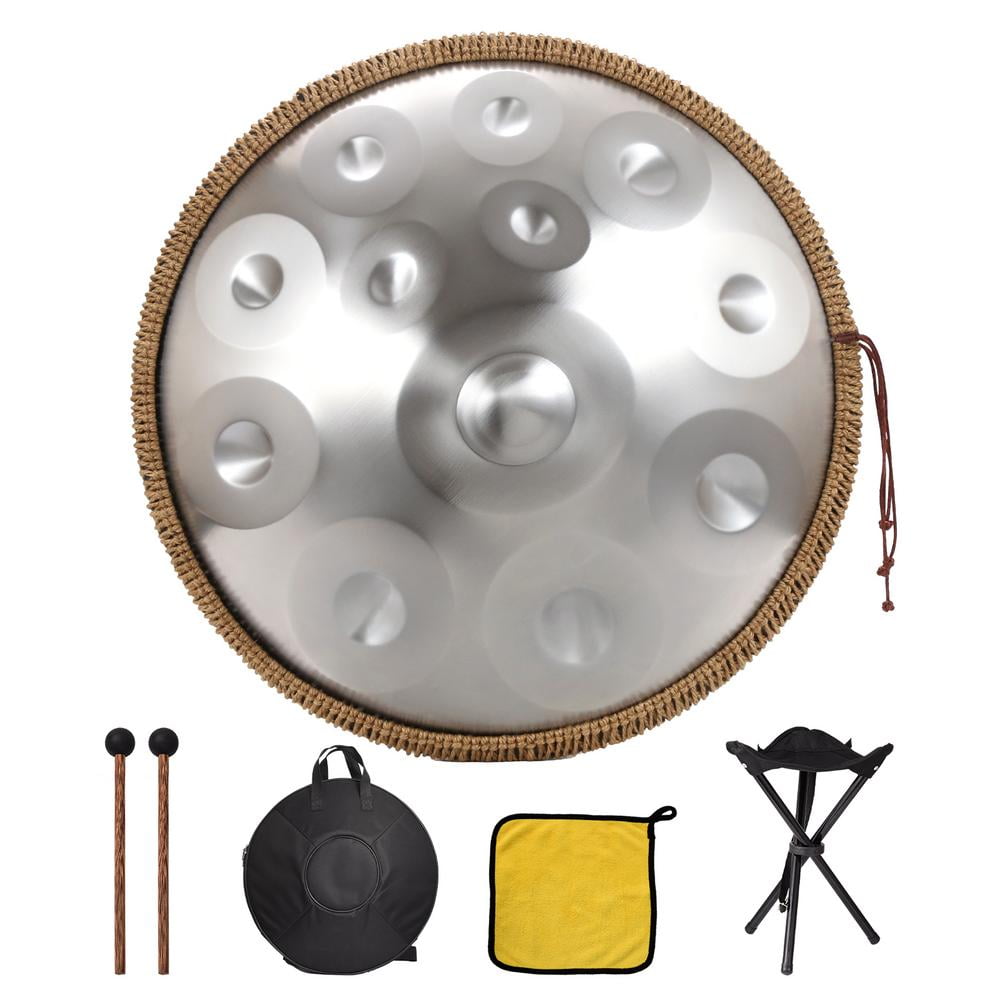 Handpan Drum for Kids, D Minor 12-Note Metal Drum, Musical Supplies, 22 ...