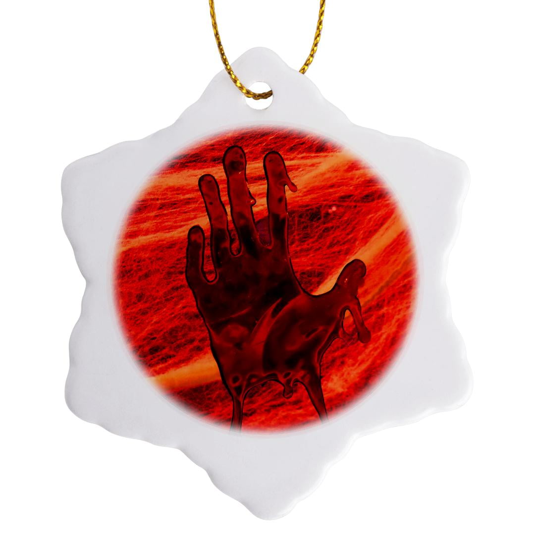3drose, Handprint of Blood with Bloody Red Cobwebs Behind, 3 inch ...