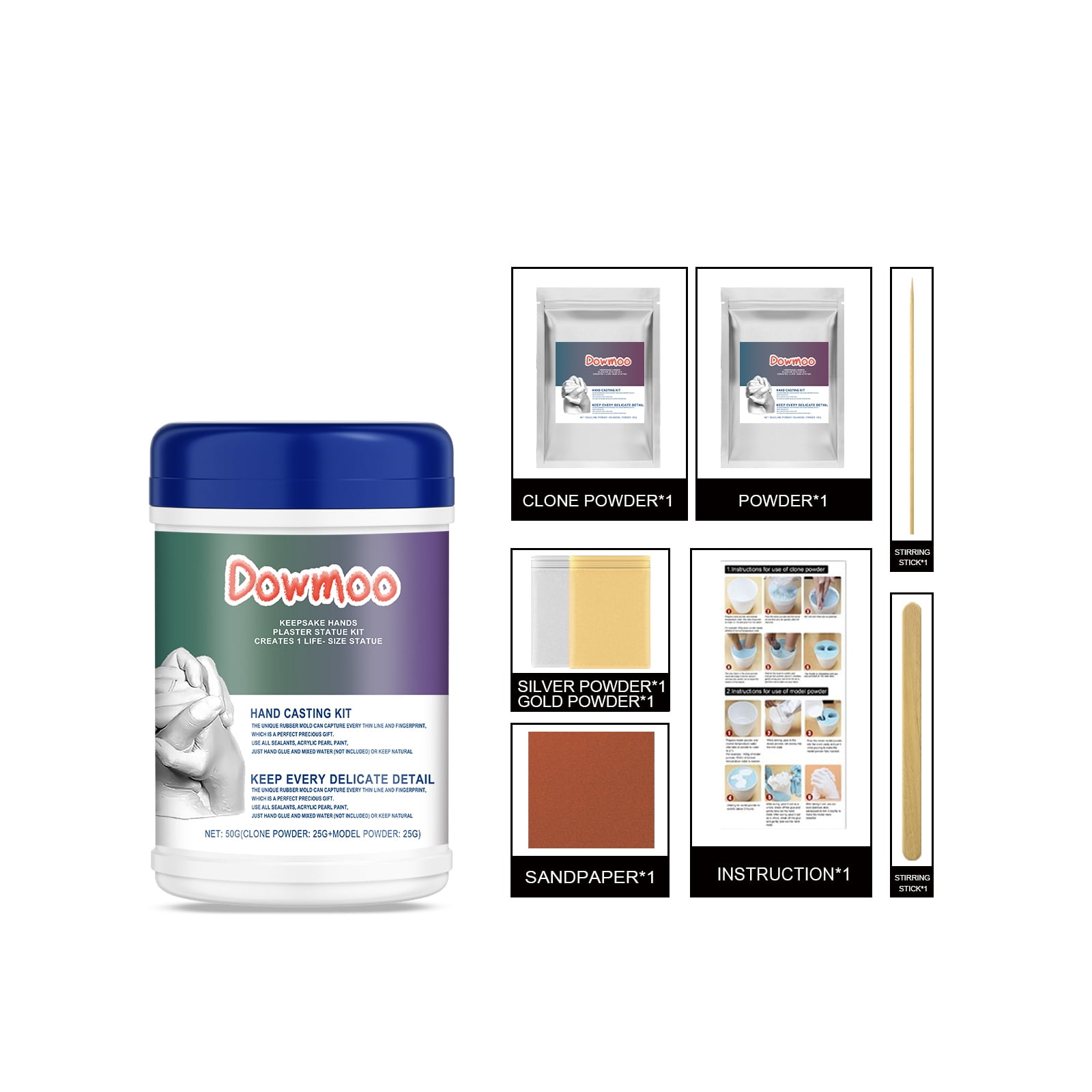 Handprint set for DIY 3D model making and as a souvenir - Walmart.com