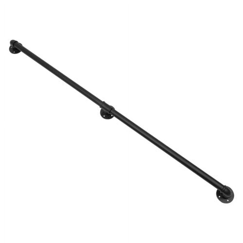 Handrail 153cm/5ft Handrail Pipes Wall-mounted Galvanized Iron Pipe ...