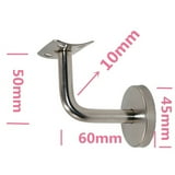 Handrail Bracket Bannister Wall Support Hand Rail Balustrade Mopstick ...