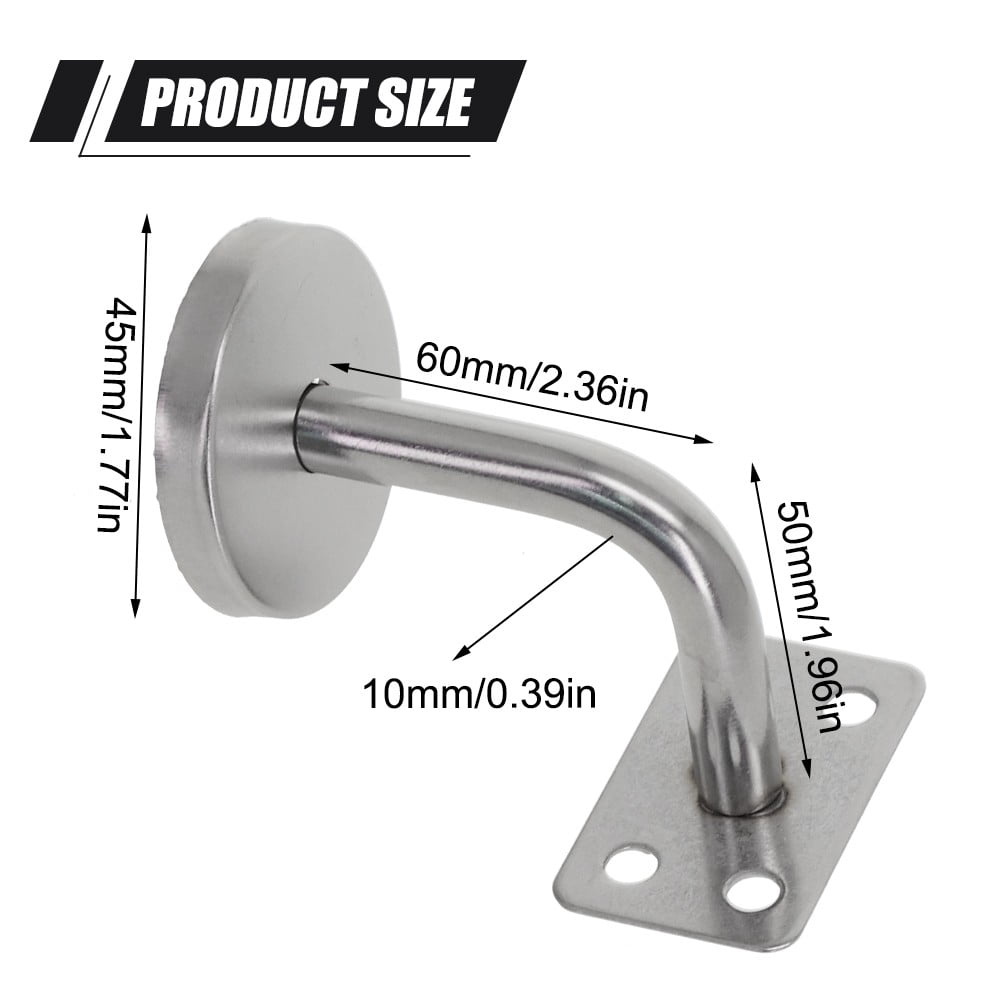 Handrail Bracket Bannister Wall Support Hand Rail Balustrade Mopstick ...