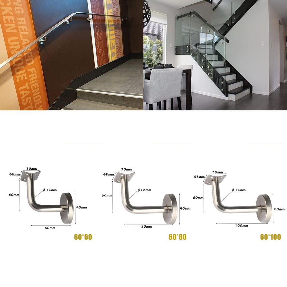 Handrail Brackets Wall Support Hand Bannister Mopstick Rail Balustrade ...