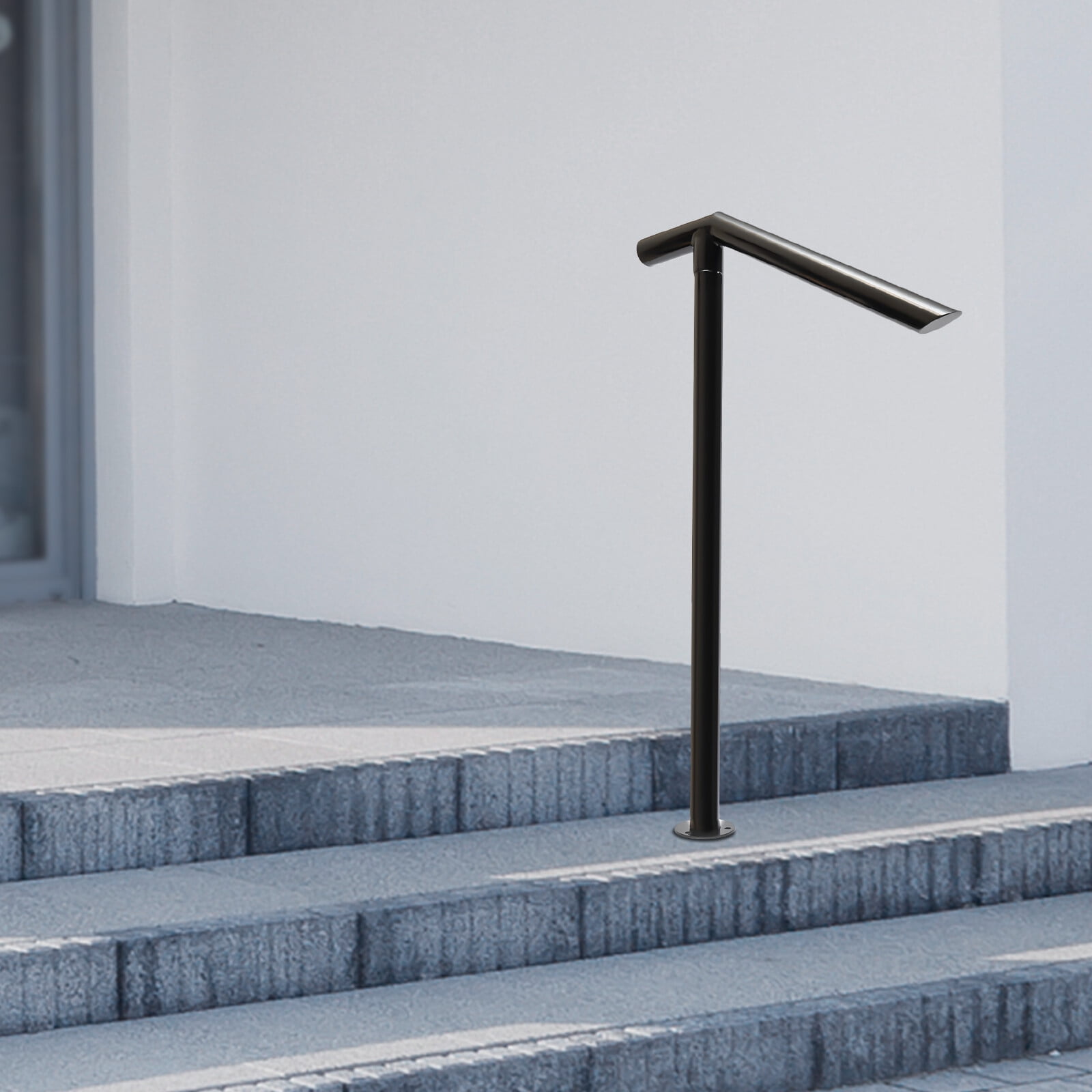Handrail Single Post Stair Railing Iron Handrail Stable For Stair 2-3 ...