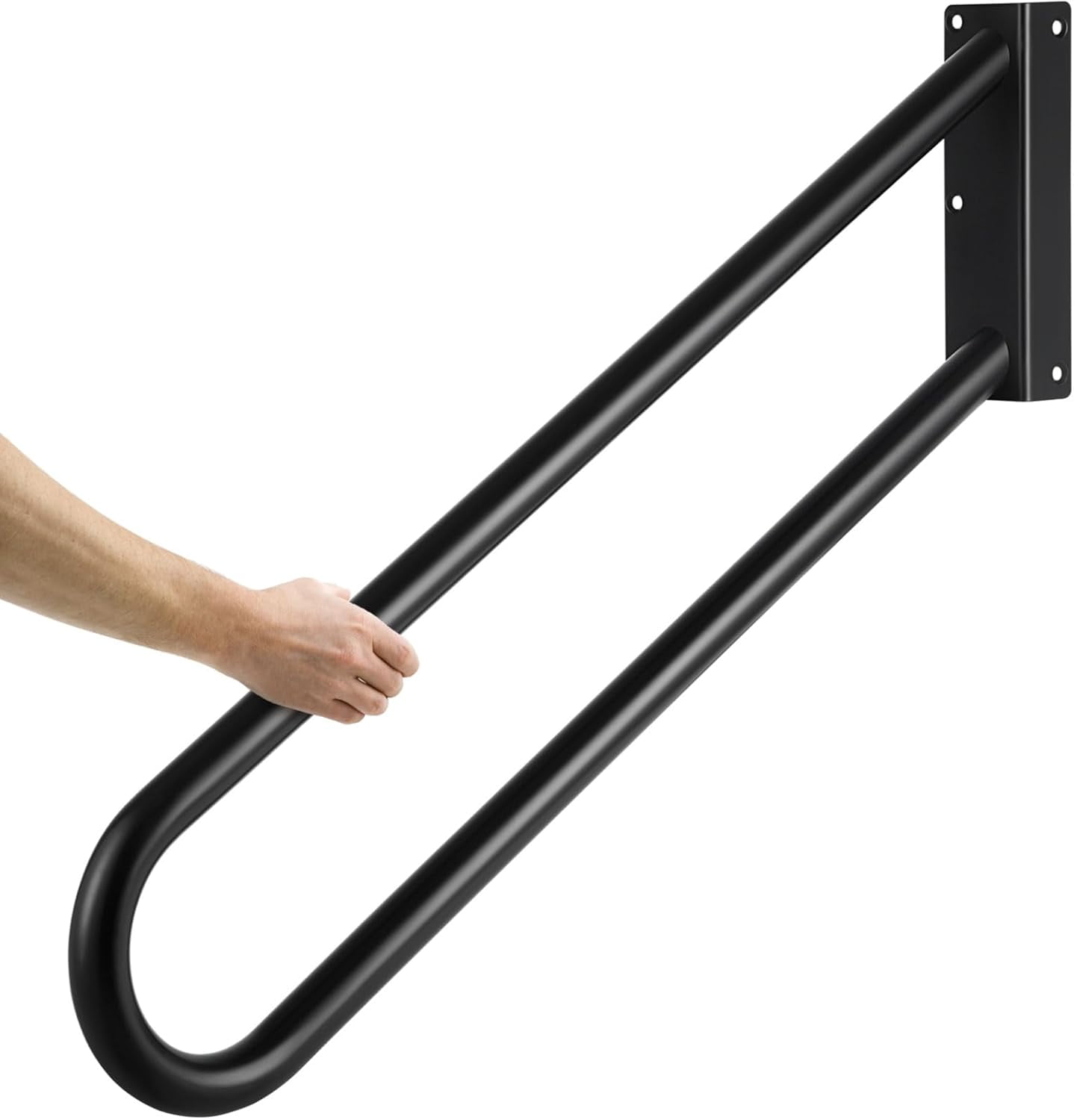 Handrails, Jamb Mount, 32 Inch, U-Shape, Handrail Wall Mounted for 1-3 ...