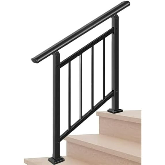 Handrails for Outdoor Steps,1-4 Step Stair Handrail & Indoor Stair ...