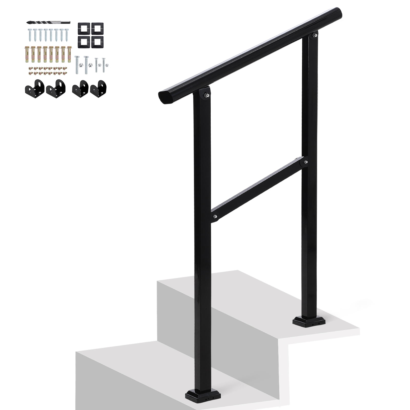 Handrails for Outdoor Steps, 1-5 Step Stair Handrail & Indoor Stair ...
