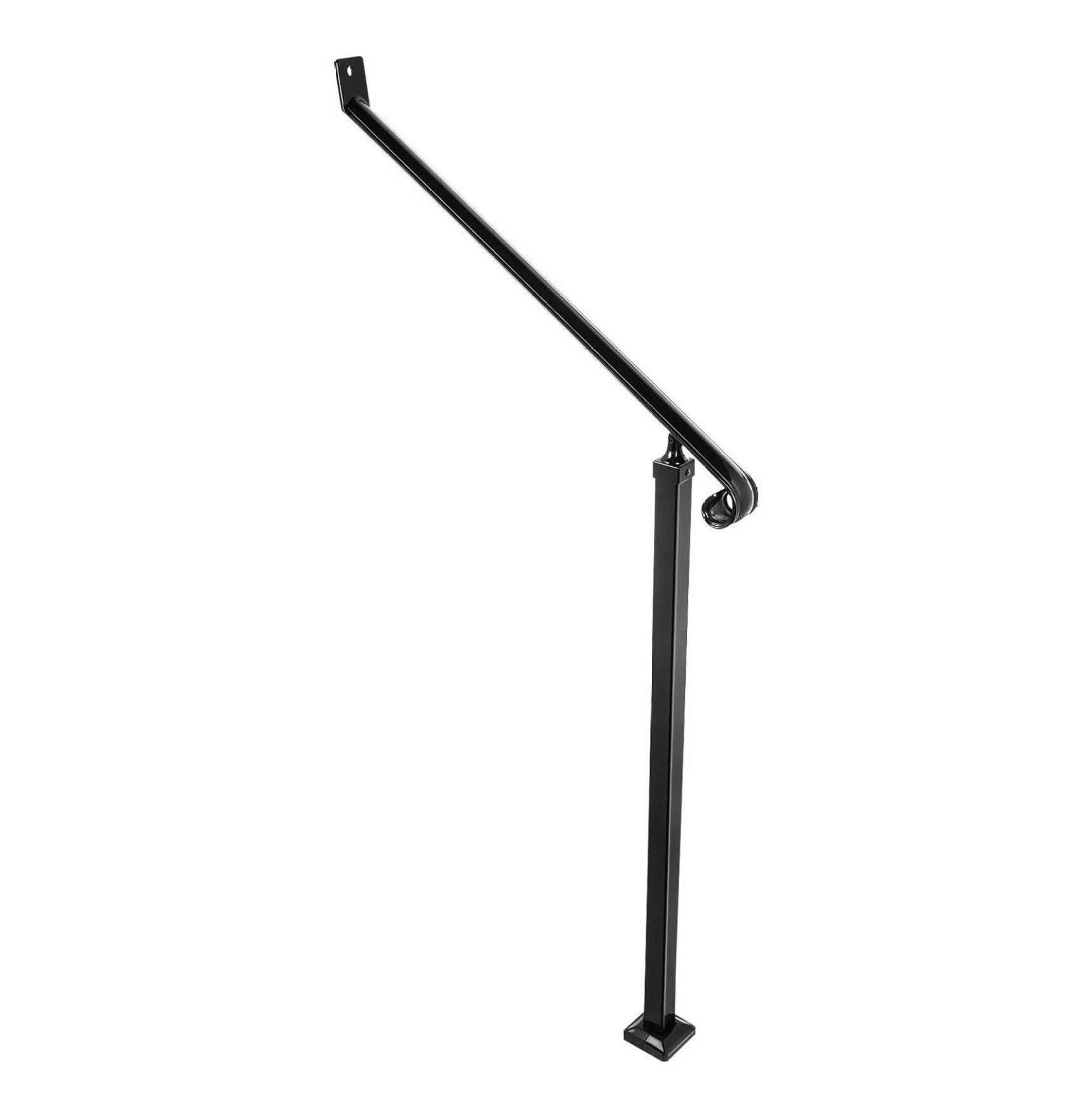 Handrails for Outdoor Steps 2-3 Step Railings Wrought Iron Handrail ...