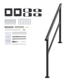 Handrails for Outdoor Steps, 4-5 Step Stair Hand Rail Kit, Transitional ...