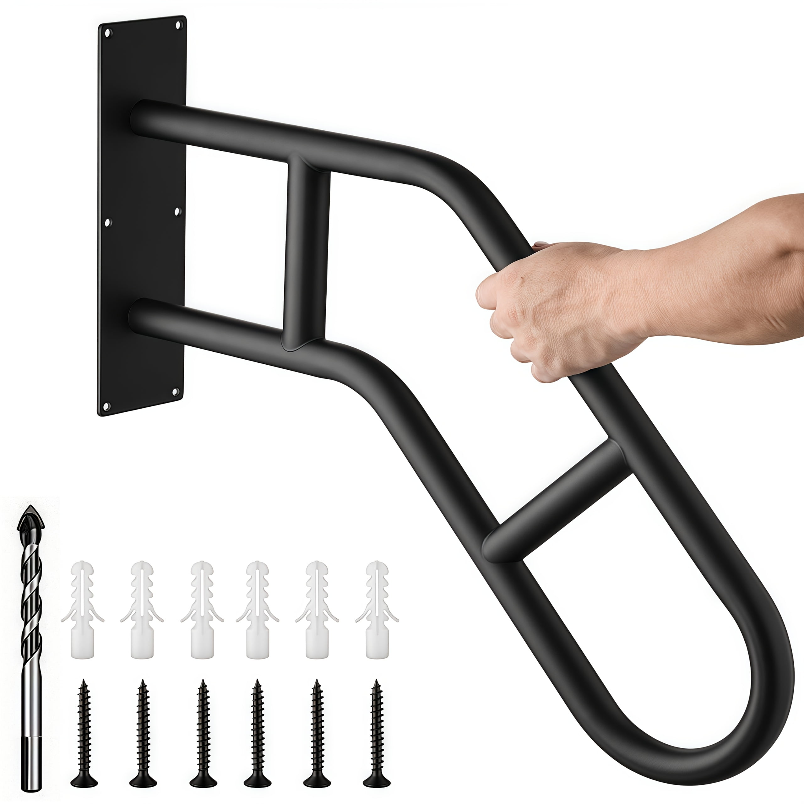 Handrails For Outdoor Steps Anti-slip Handrails For 1-3 Steps U-Shaped ...