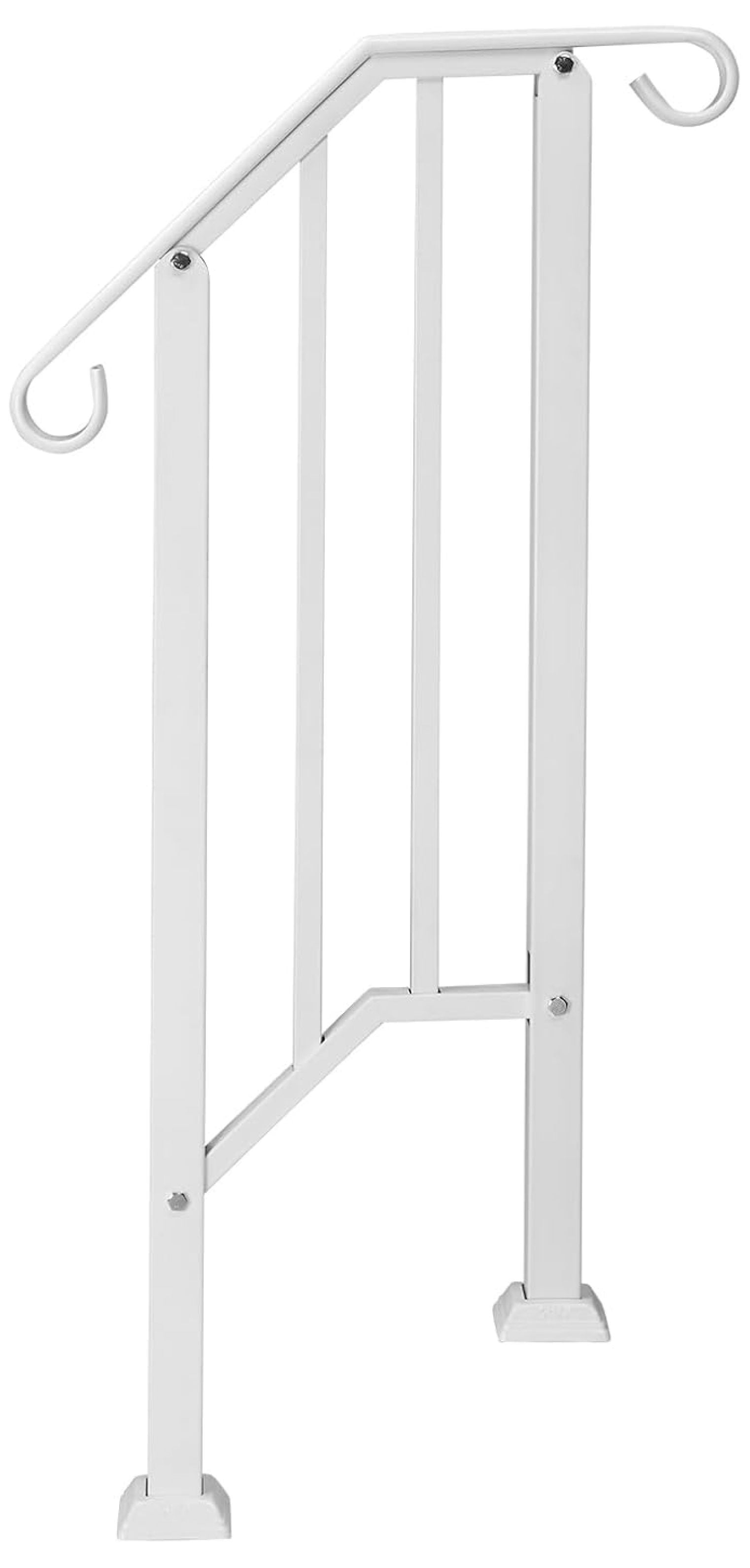 Handrails for Outdoor Steps Fits 1 to 4 Steps, Wrought Iron Stair ...