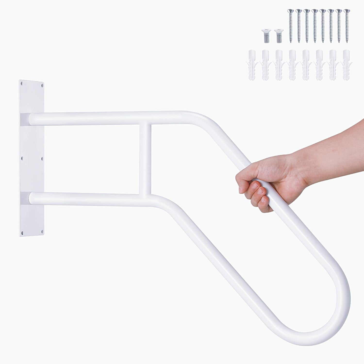 Handrails for Outdoor Steps Stair Railing Indoor, White Wall Mount ...