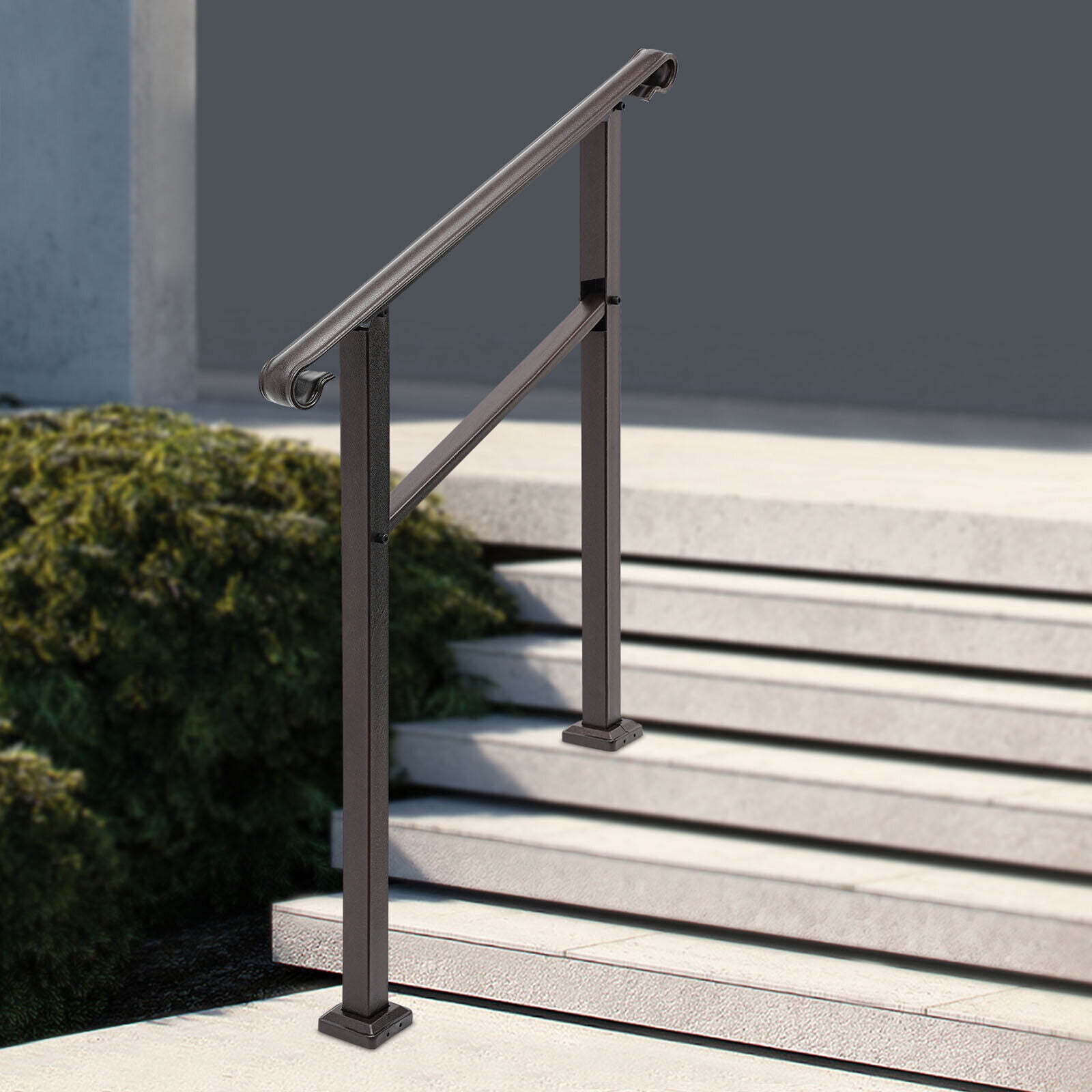 Handrails for Outdoor Carbon Steel Staircase Handrail 3-Step Handrail ...