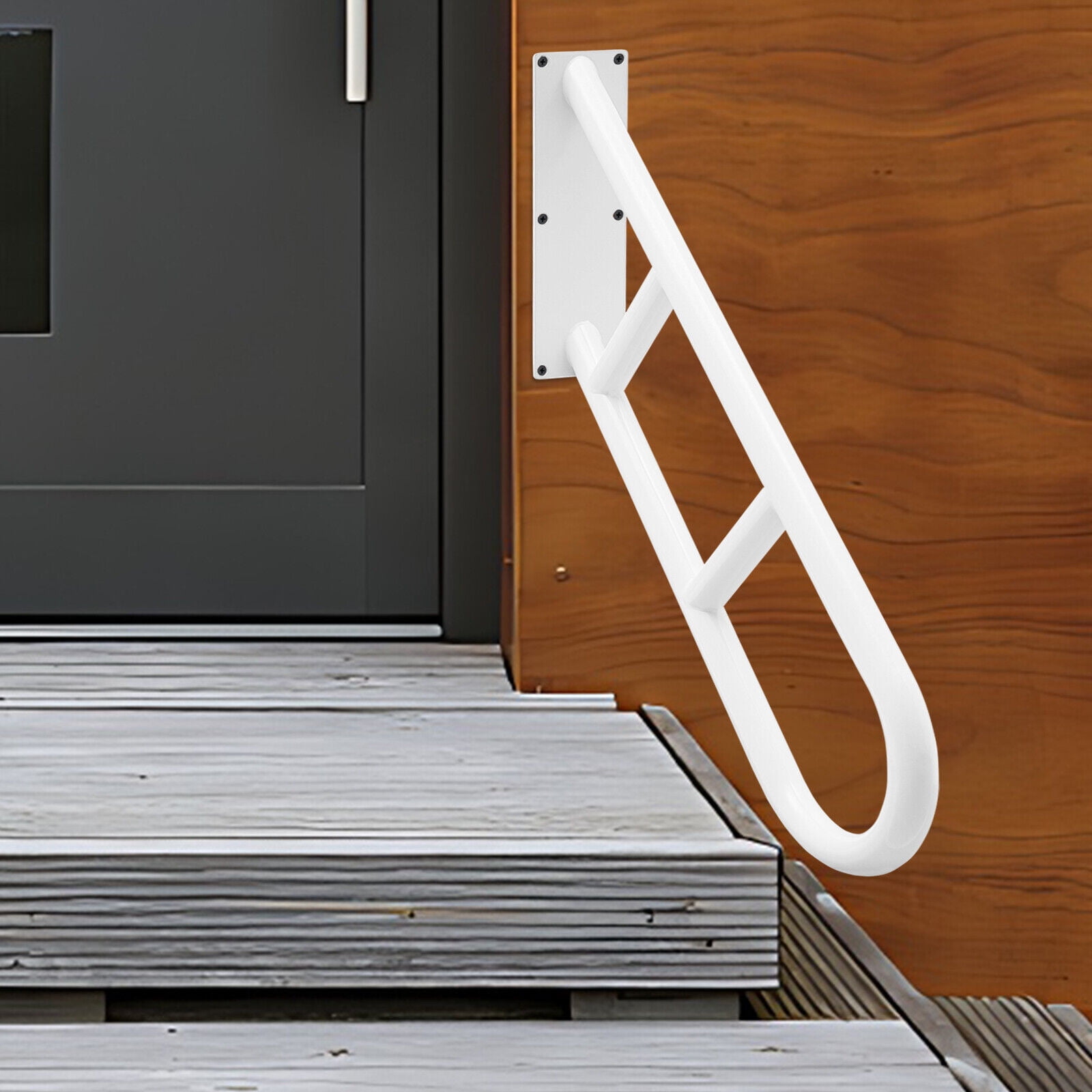 Porch Railing SCIEO Handrail For Outdoor Steps Wall Mount Stair Railing ...