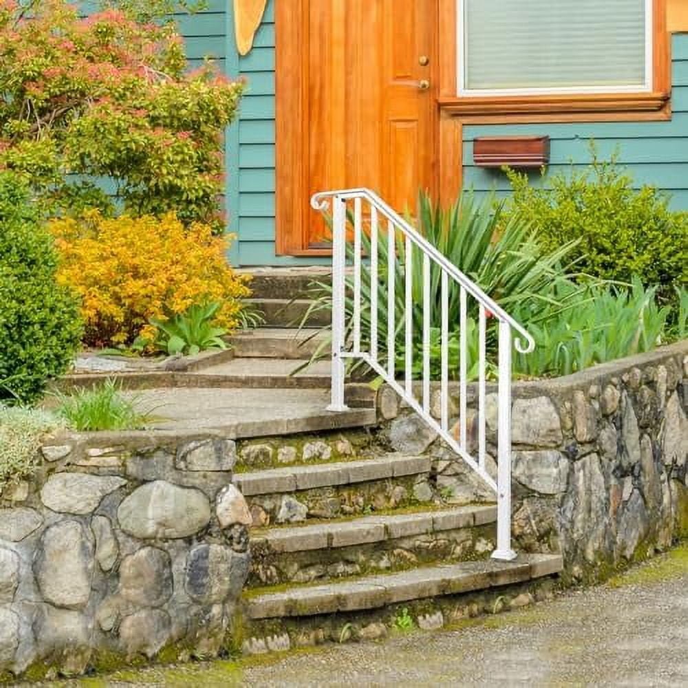 Handrails for Outdoor Steps, 3 Step HandRail Fit 3 Steps Outdoor Stair ...