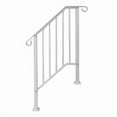 Handrails for Outdoor Steps Iron Handrail Fits 2 Step Transitional ...