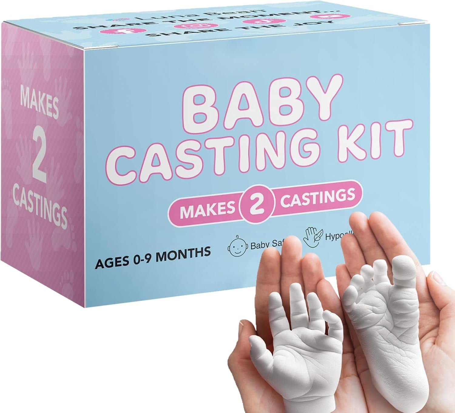 Hands Casting Kit, Baby Plaster Hand Mold Casting Kit, Handprint ...