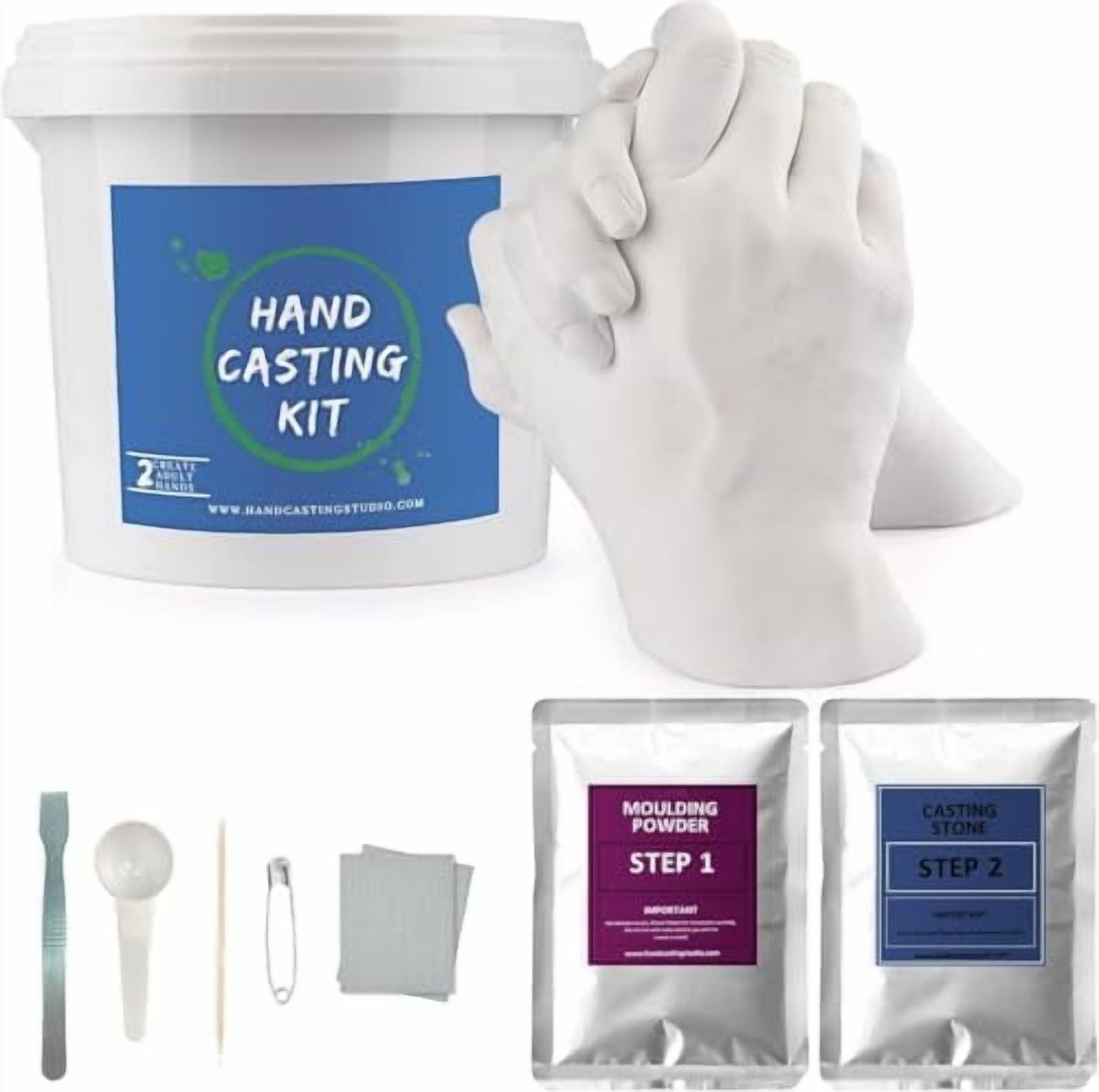 Hands Casting Kit, DIY Plaster Statue Molding Kit & Hand Casting Kits ...