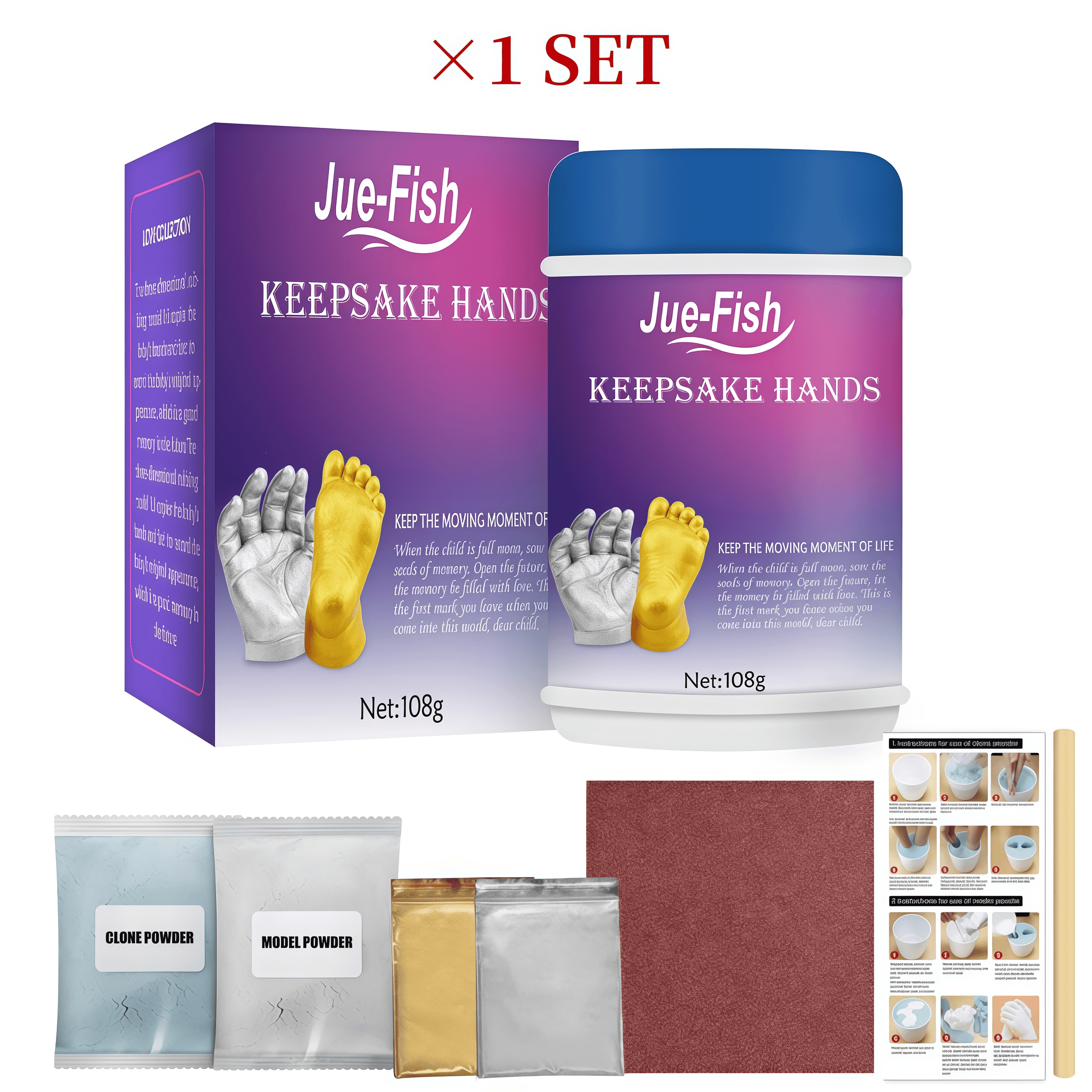 Hands Casting Kit, DIY Plaster Statue Molding Kits & 3D Handheld ...