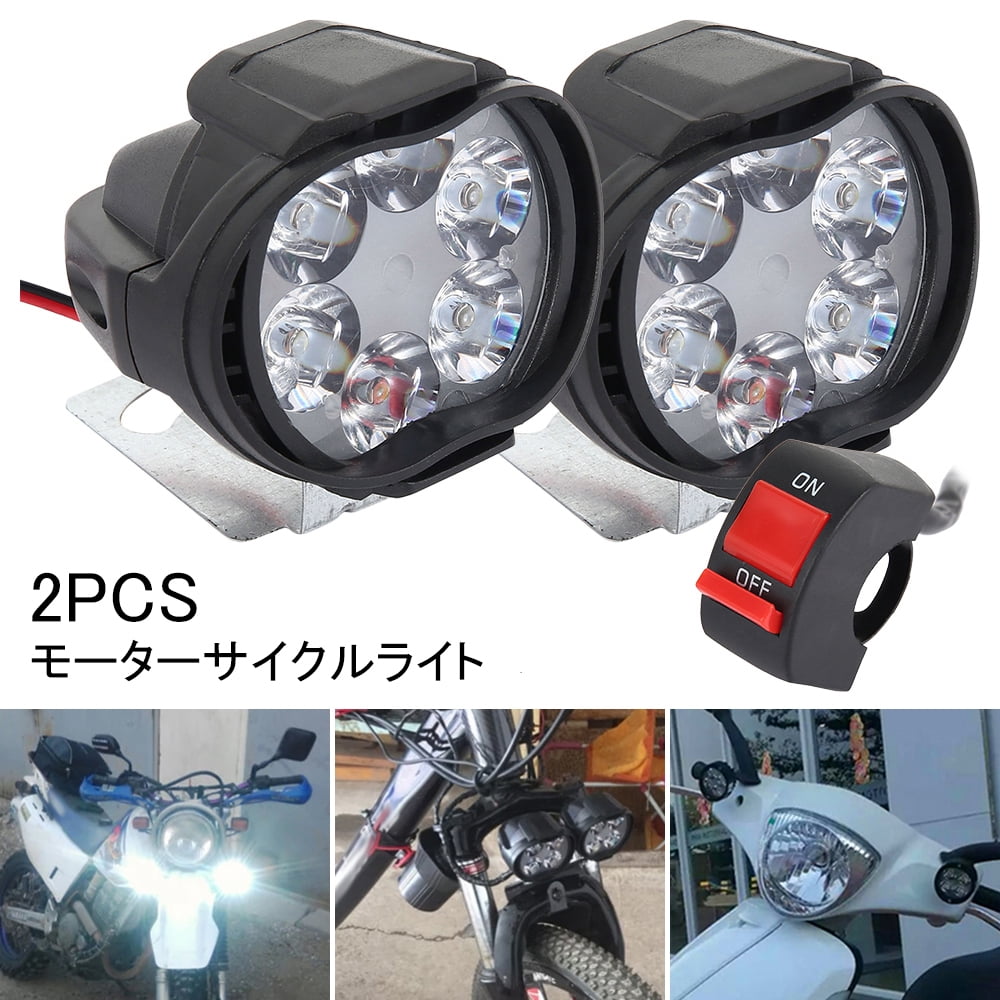 Hands DIY 2PCS 10W LED Motorcycle Headlight Waterproof 6 Round LED High ...