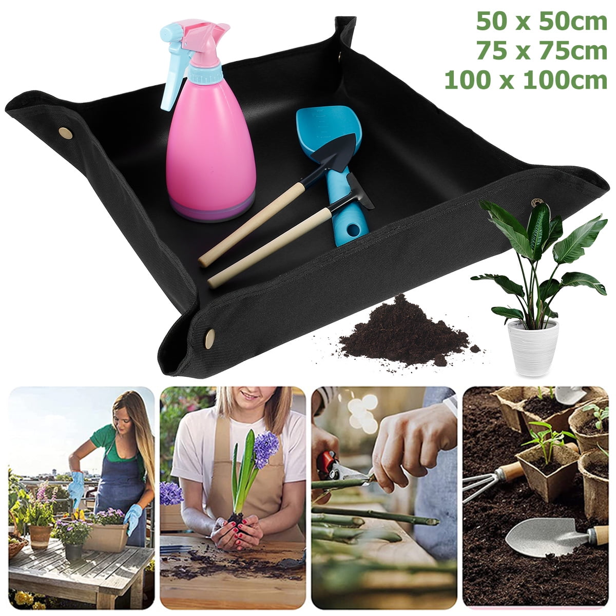 Hands DIY 5Pcs Garden Tools Set Miniature Planting Tool Mini Portable ...