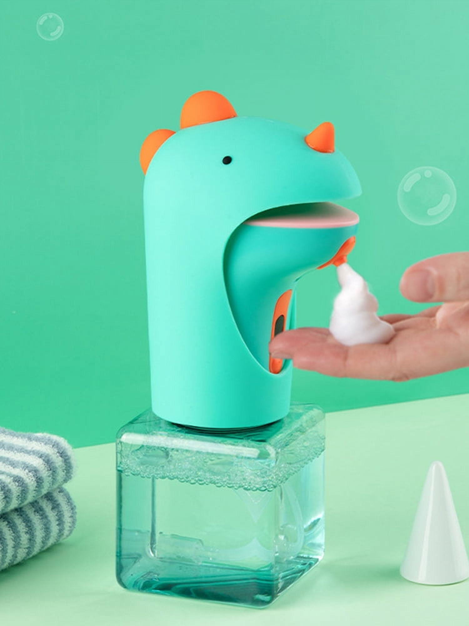 Hands DIY Automatic Soap Dispenser 250mL Cute Dinosaur-Shaped Touchless ...