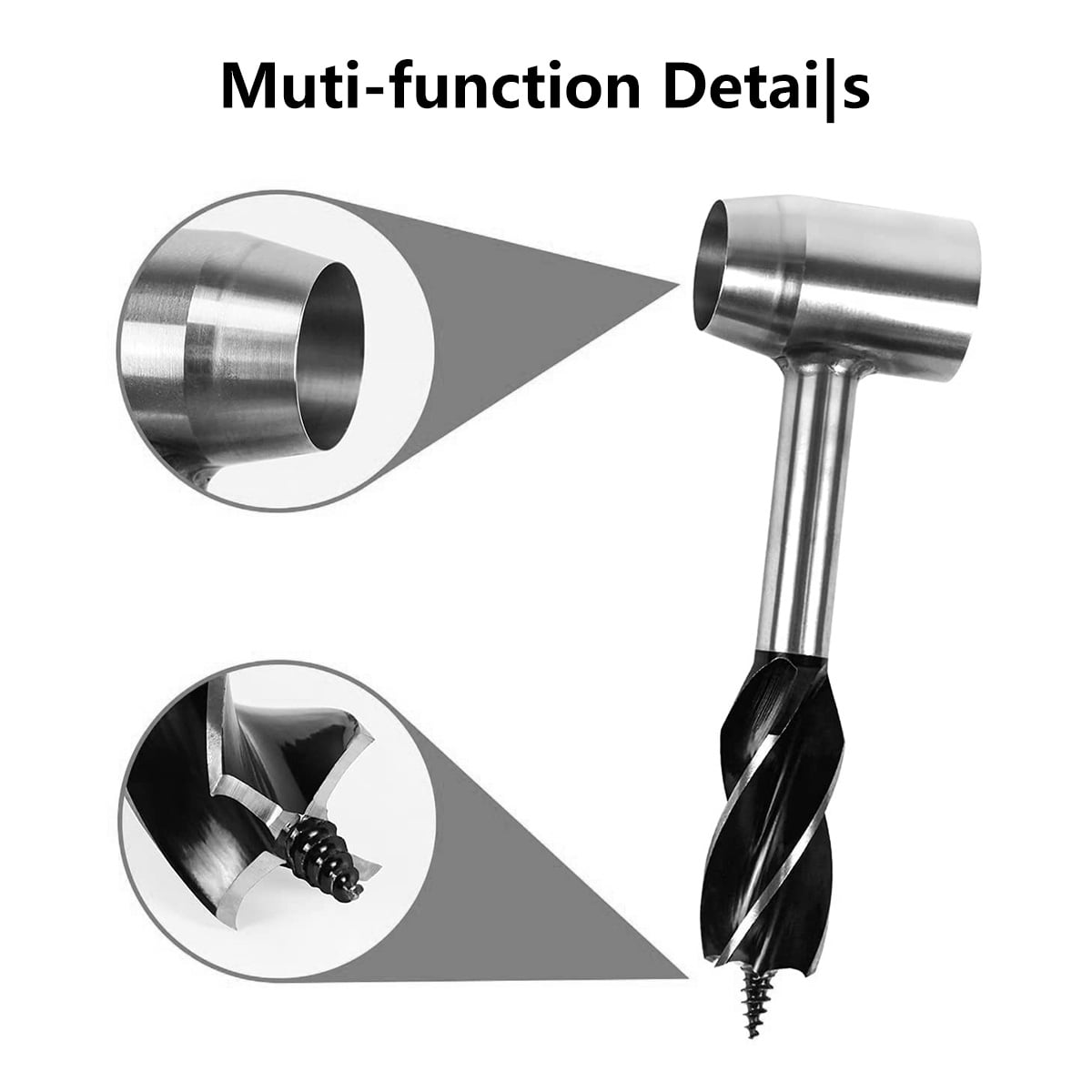 Hands DIY Bushcraft Hand Drill Carbon Steel Manual Auger Drill Portable ...