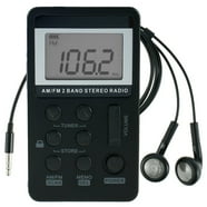 EEEkit AM/FM Personal Small Powered & Rechargeable Earphones Portable ...