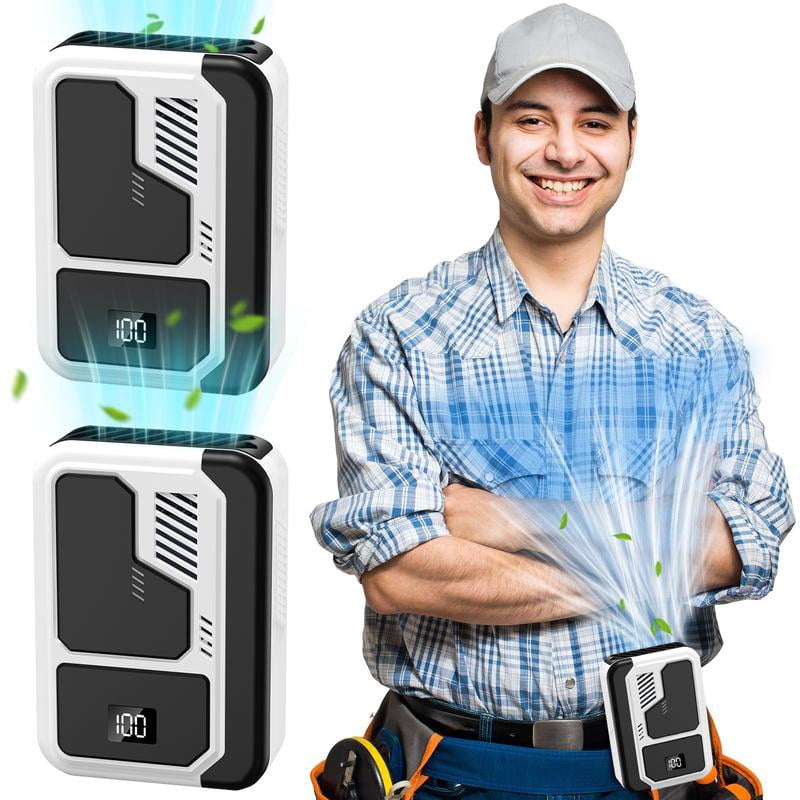 Hands-Free Cooling Fan for Workers - Wearable Neck Fan with 10H Runtime ...