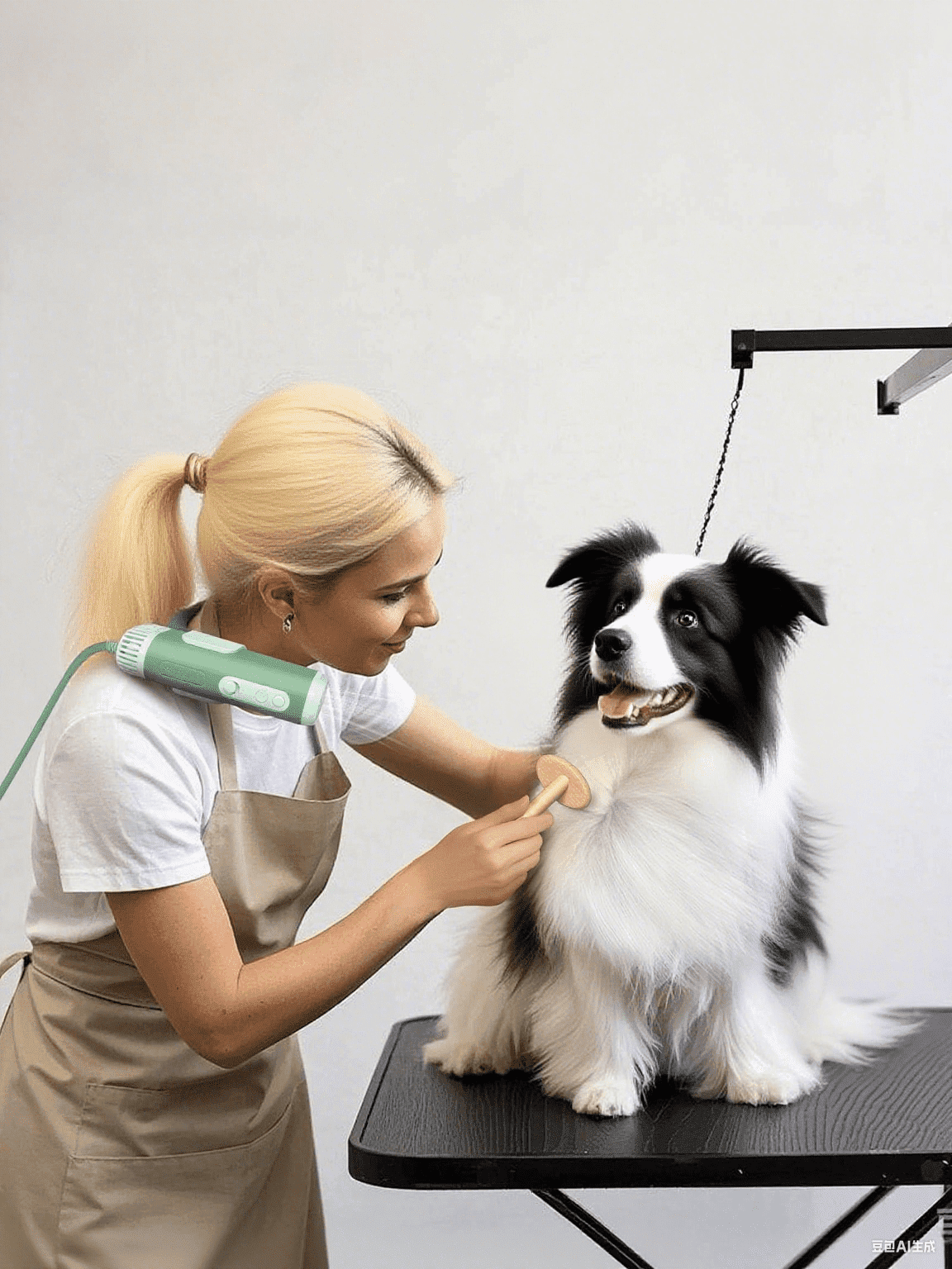 NRYDEPET Hands-Free Dog Hair Dryer, Low Noise Pet Grooming Blower for ...