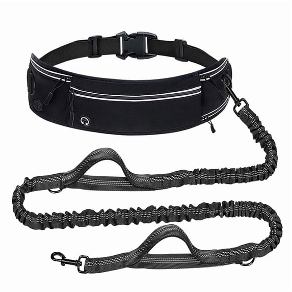 Hands Free Dog Leash for Dogs & Multi-Function Pockets,Adjustable Waist ...