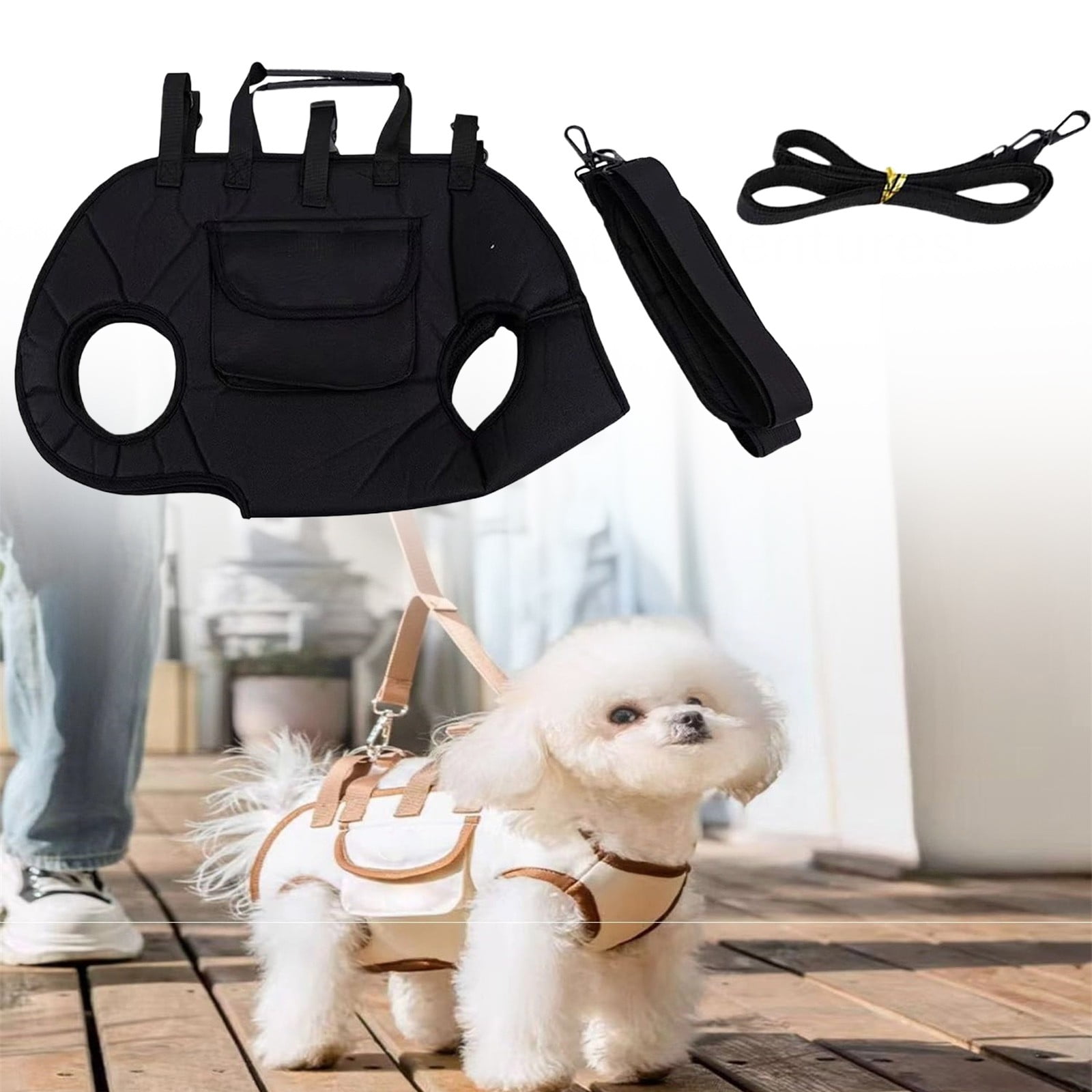 Hands Free Dog Shoulder Carrier, Portable Breathable Pet Backpack with ...