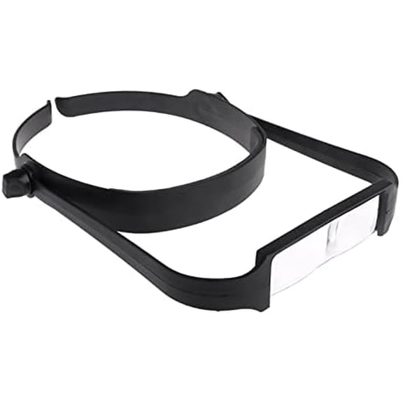 Hands-Free Magnifier Headband - Adjustable Magnifying Headset, Visor ...