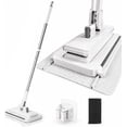 Hands-Free Multi-Purpose Flat Mop 6×31 in, Shark Tooth Grip with Built ...