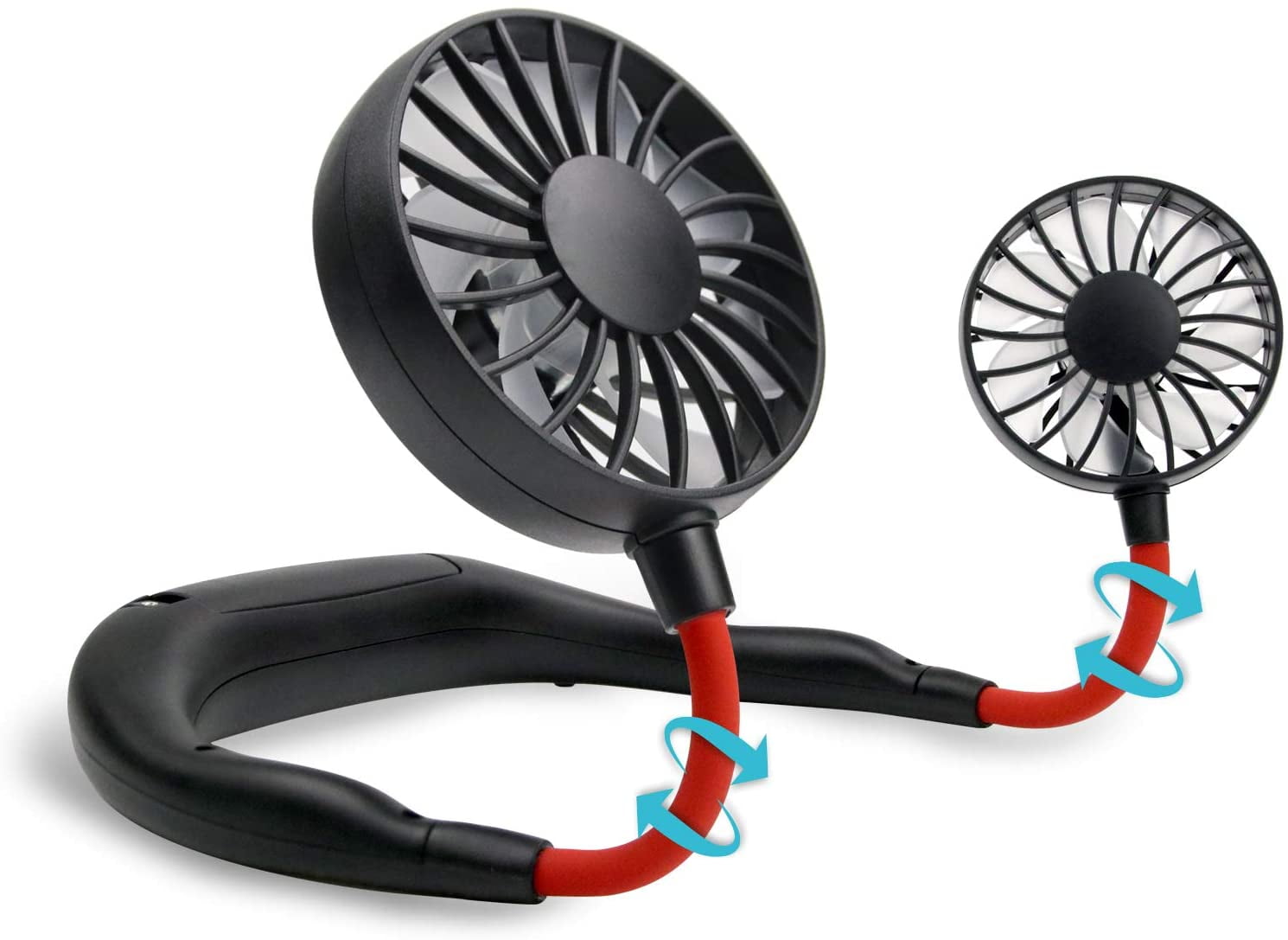 Hands Free Portable Neck Fan - Rechargeable Mini Personal USB Fan ...