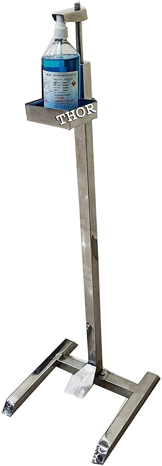 Hands Free Sanitizer Stand Dispenser Foot Operated Spray Stand ...