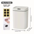 Hands-Free Smart Motion Sensor Trash Can with Sealing Lid, Touchless ...