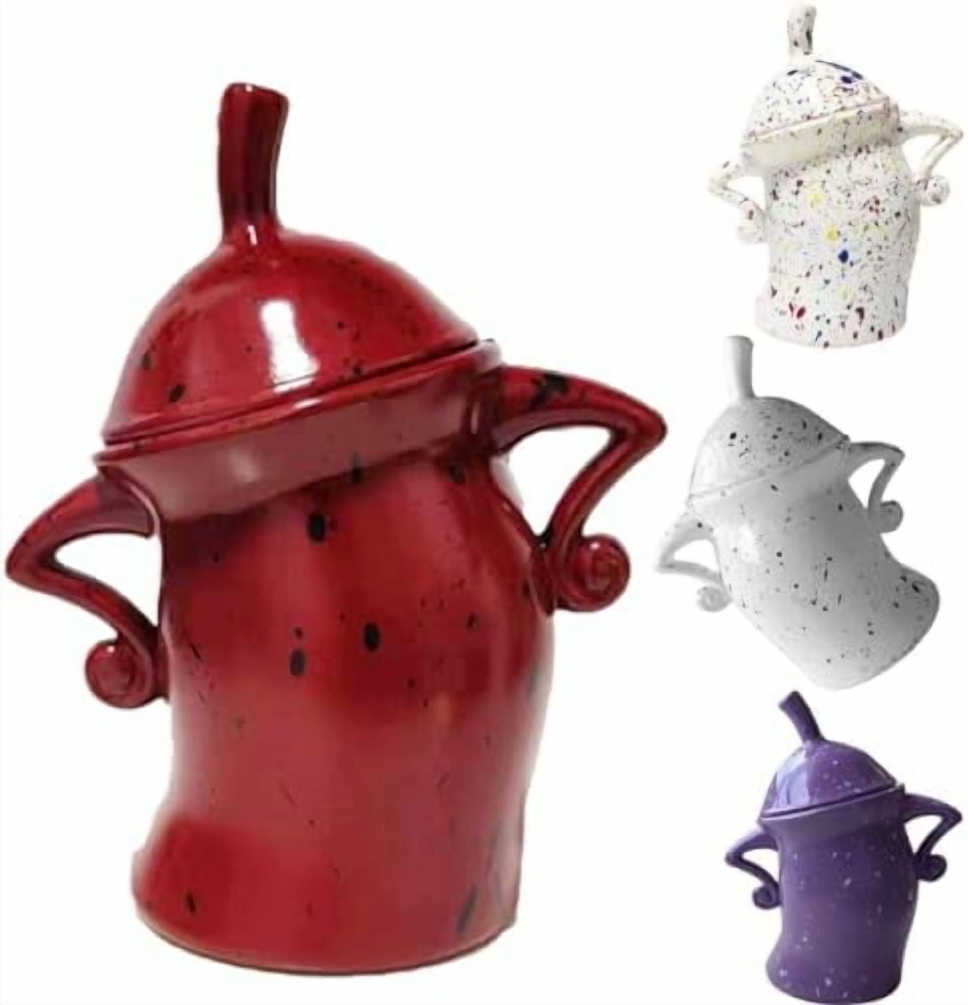 Hands on HIPS Tea Pot, Cute Cafe Sassy Canister with Attitude Ceramic ...