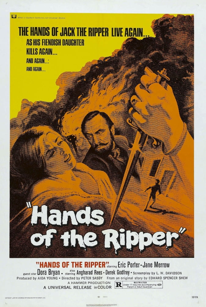 Hands Of The Ripper British Poster From Left: April Wilding Eric Porter ...