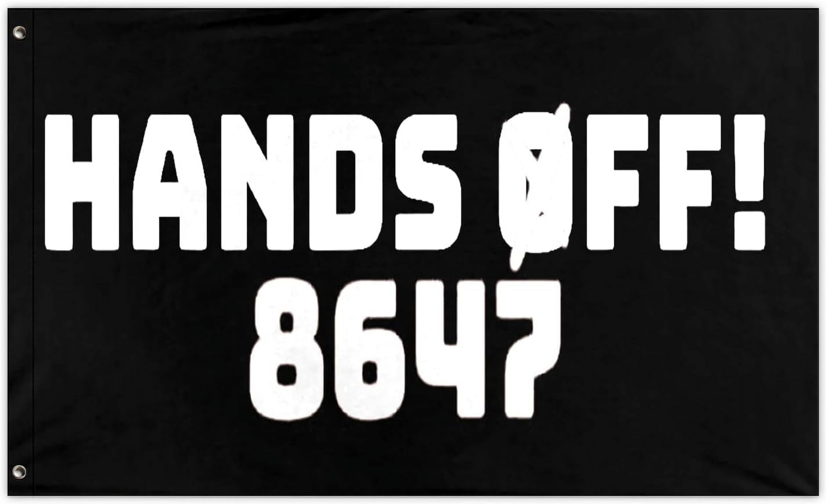 Hands Off 8647 Double-layer Flags For Room Aesthetic Flags 4x6 Outdoor ...