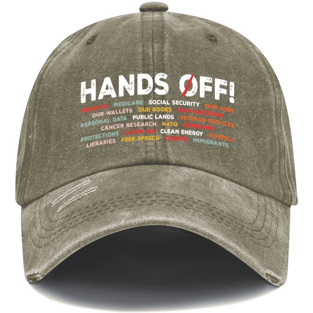 Hands Off Protest Cap Unisex Hands Off Protest Baseball Caps Hat ...