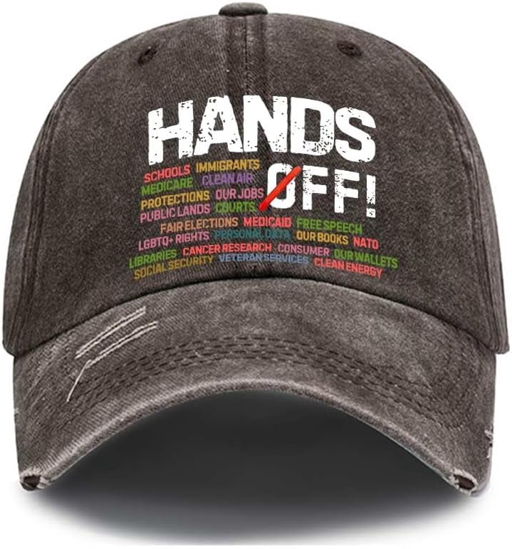 Hands Off Protest Hat Hands Off Protest Baseball Cap Unisex - Walmart.com