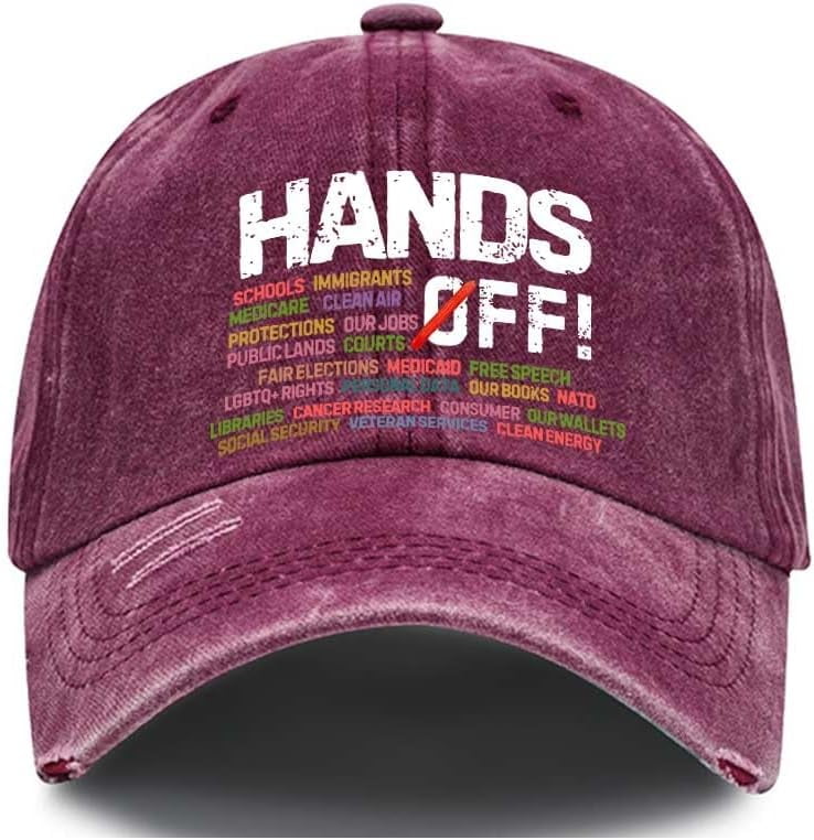 Hands Off Protest Hat Hands Off Protest Baseball Cap Unisex - Walmart.com