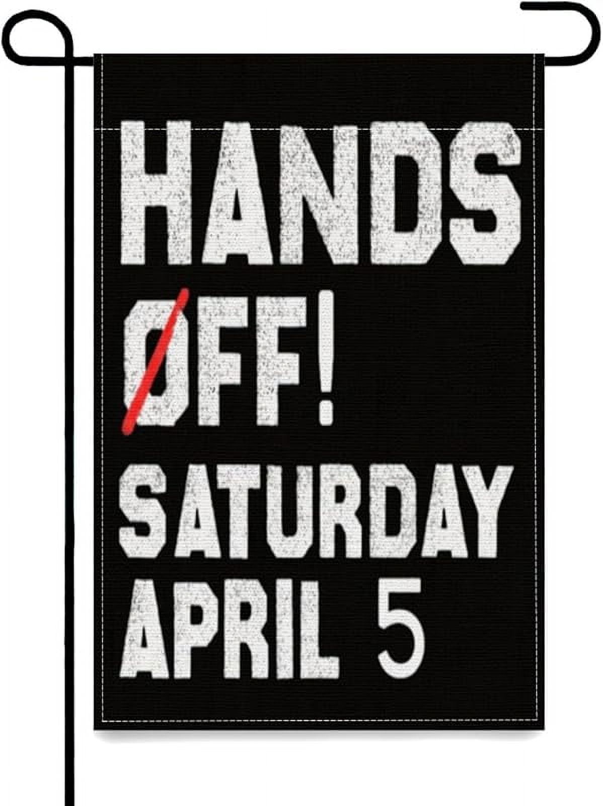 Hands-Off Protest Social Security And Medicare Protest Flag 12x18 Inch ...