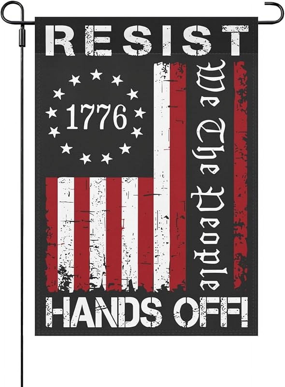 Hands-Off Protest Social Security And Medicare Protest Flag 12x18 Inch ...