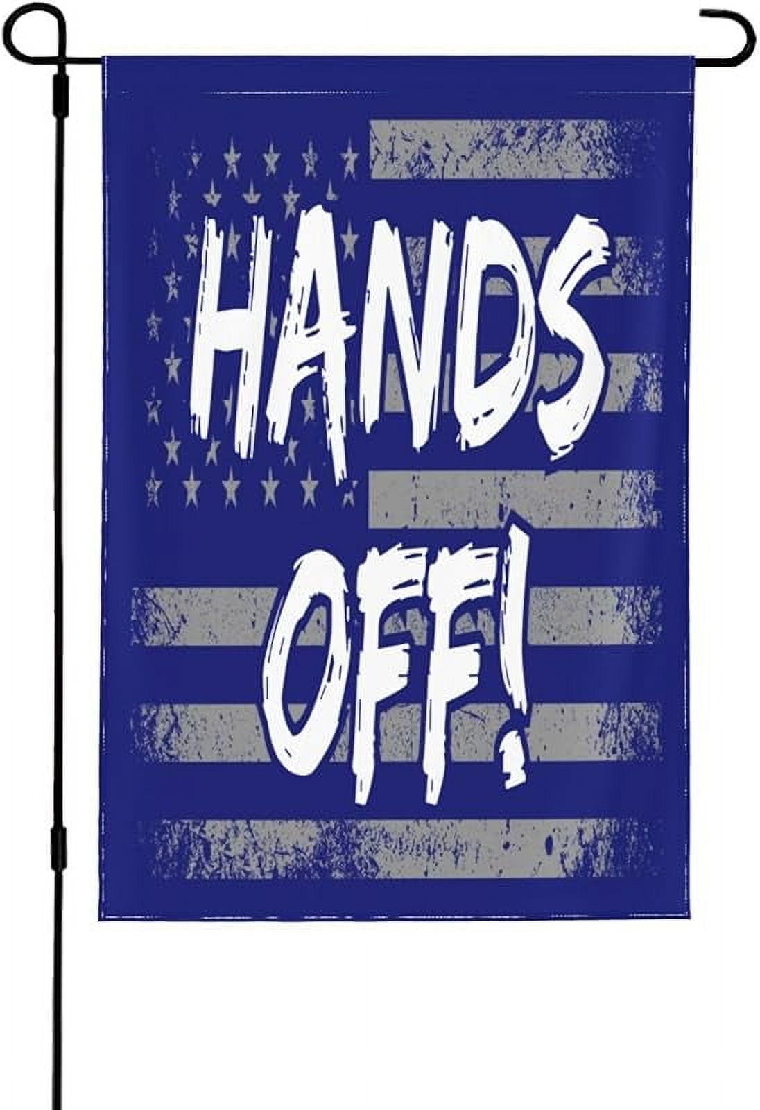 Hands-Off Protest Social Security And Medicare Protest Flag 12x18 Inch ...
