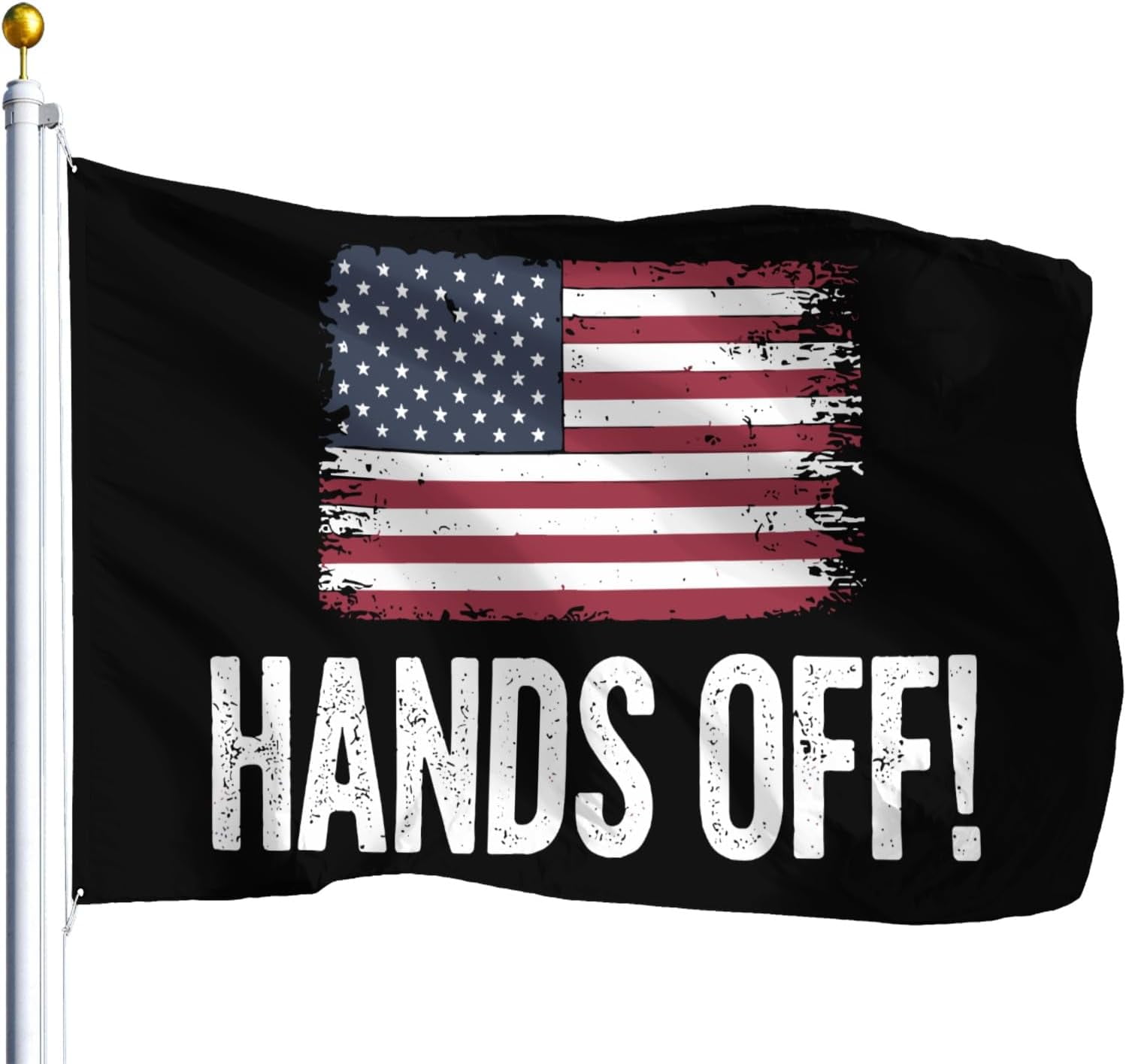 Hands Off Protest Social Security And Medicare Protest Flags For 3x5 ...